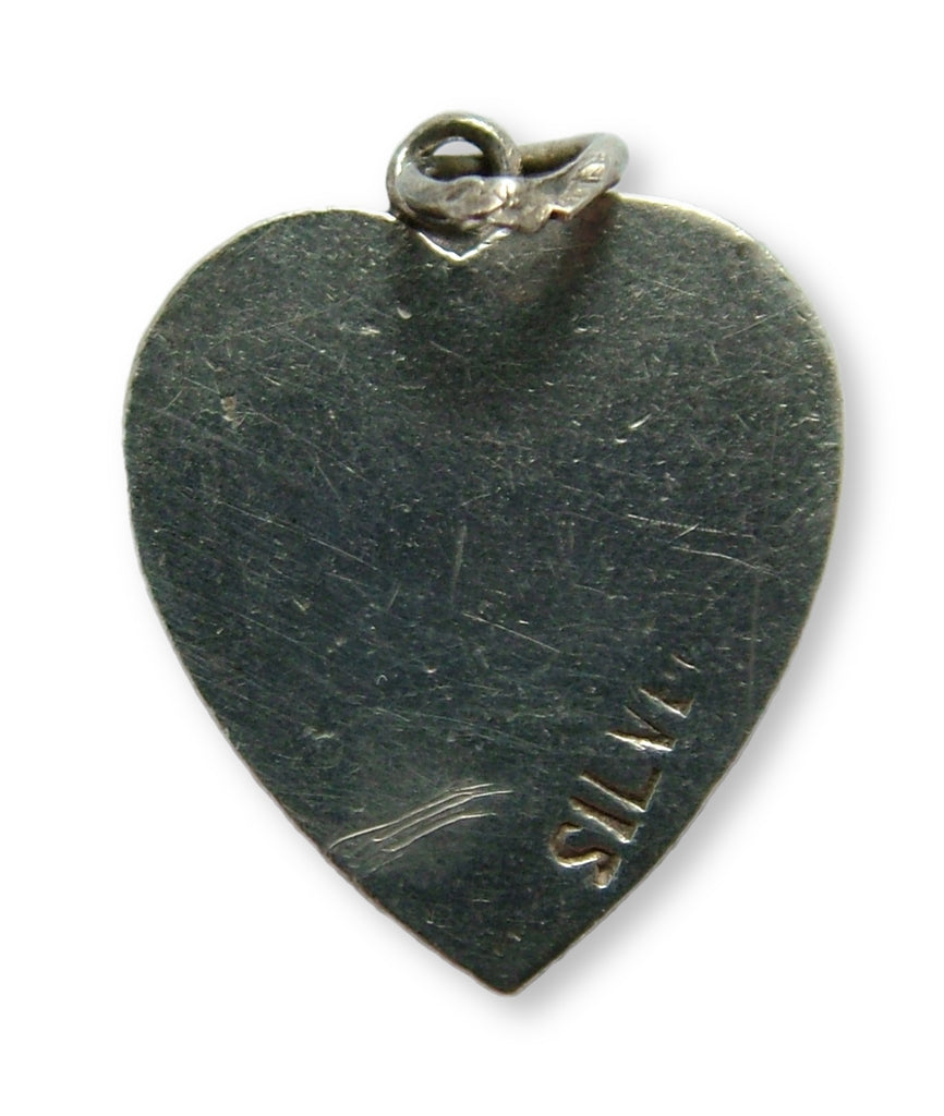 Vintage 1950's Flat Backed Silver “MOTHER” Engraved Heart Charm – Sandy ...